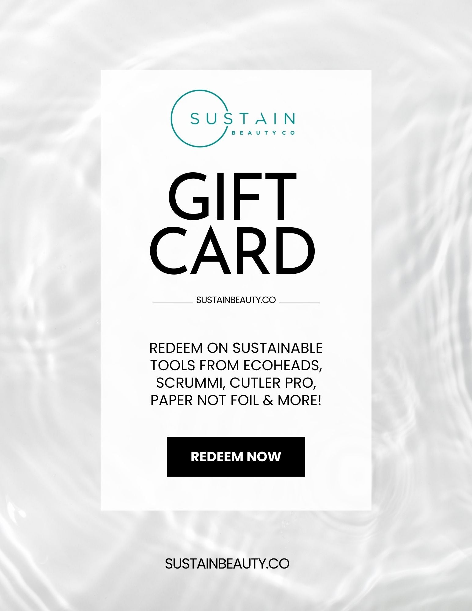 The Gift of Green Gift Card – Sustain Beauty Co